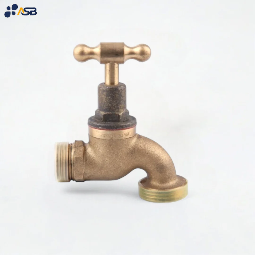 Certified Brass T-Handle Tap for Garden Hose Male Screwed Stop ...