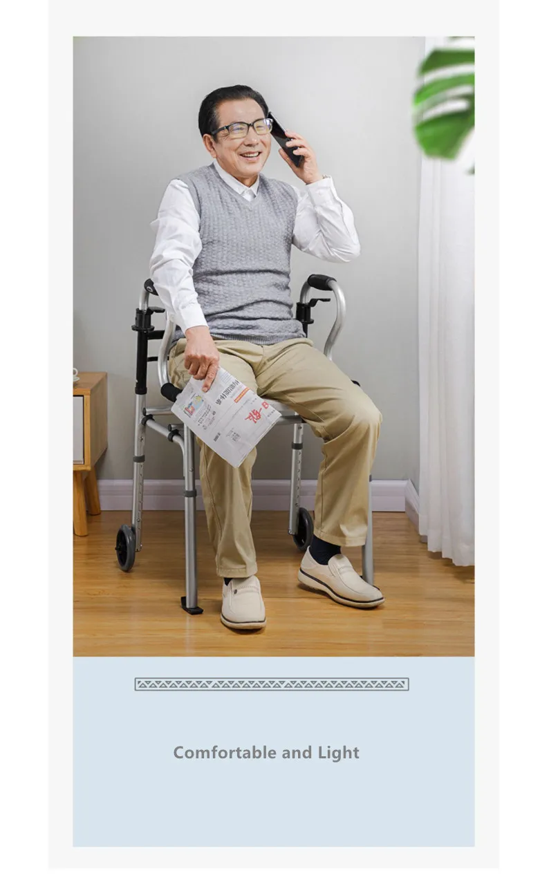 Bliss Medical Health Care Zimmer Frame Aluminum Adjustable Foldable ...