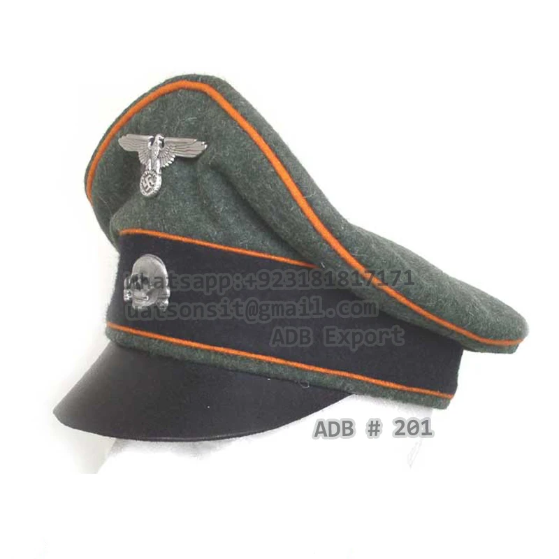 Ww2 Wwii German Luftwaffe Officer Embroidered Visor Caps Airforce Hats ...