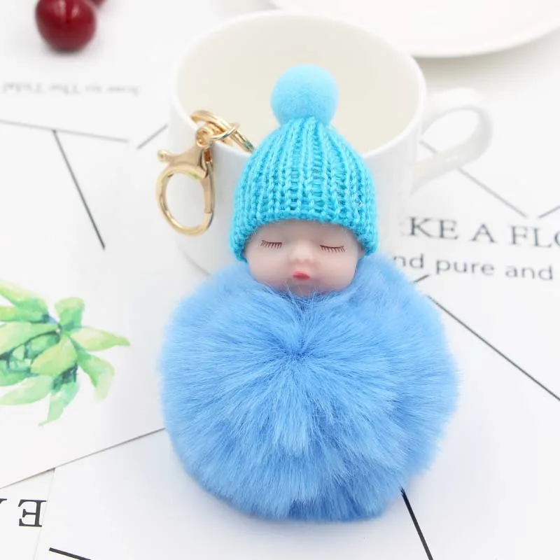 Cute Puff Key Rings - Factory 8CM Bag Charm Accessories