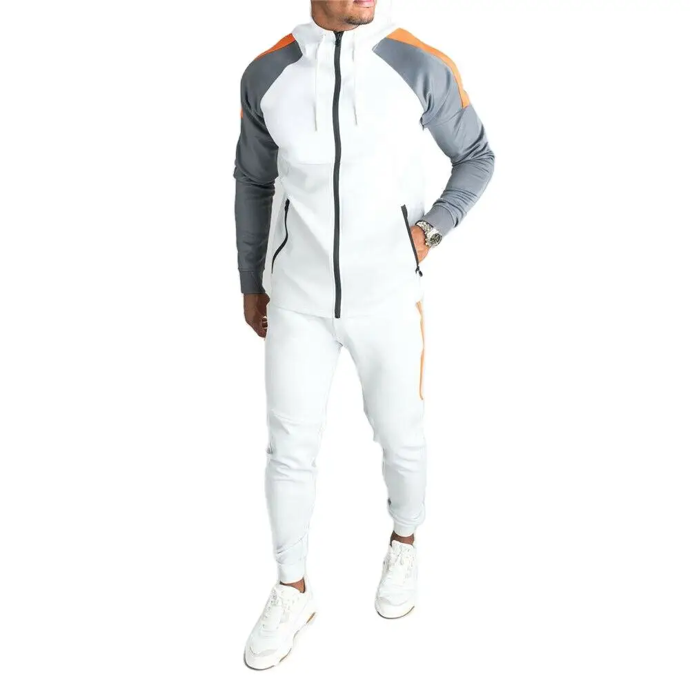 2023 Brand Men Tracksuit Set Full-zip Sweatshirt Jogger Sweatpants Warm ...