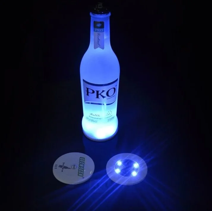 Promotional Logo Imprinted Sticker Night Club Flashing Led Light Drink ...