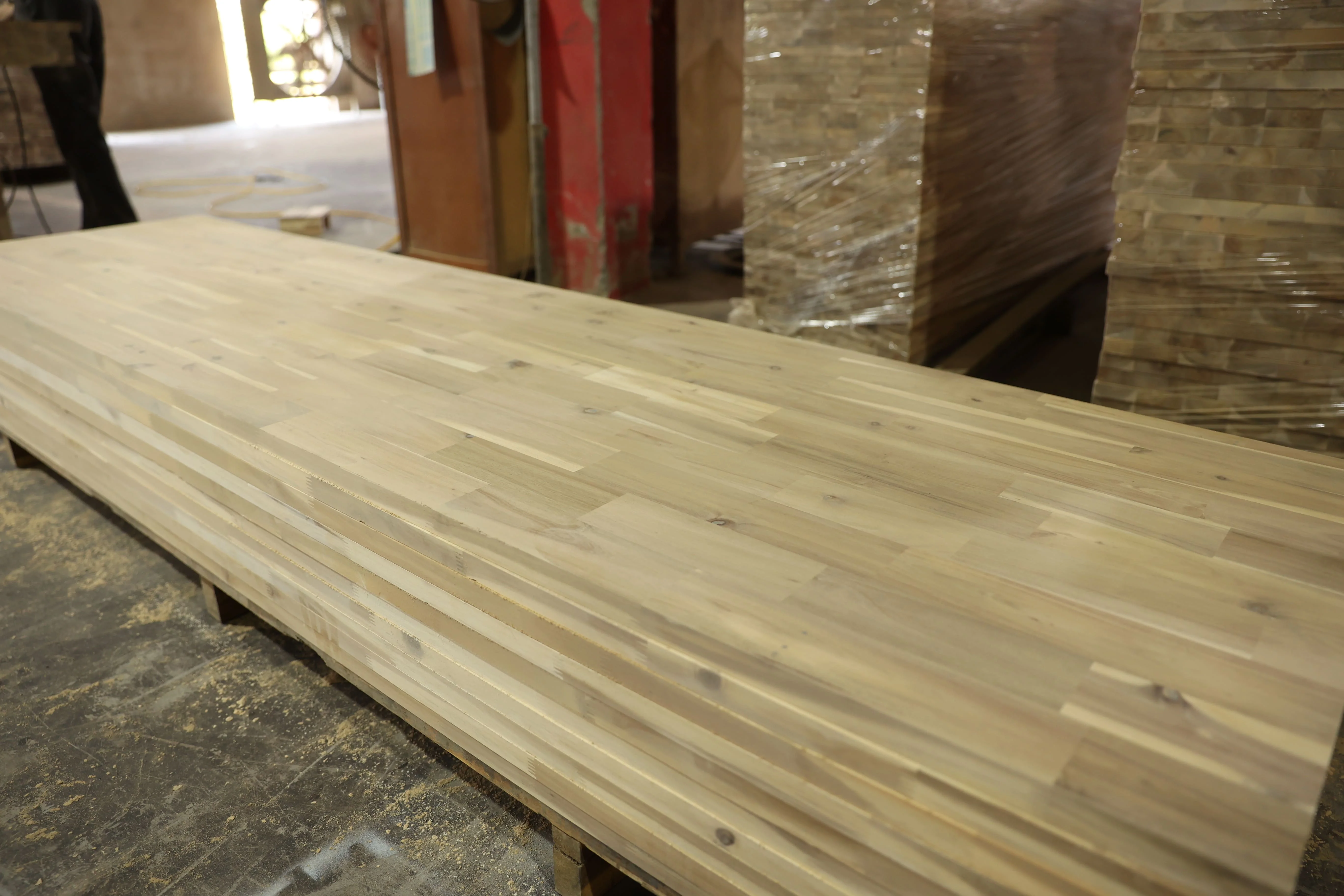 Outdoor Garden Flooring Nhat Huy Wood Acacia Finger Joint Panel - Grade ...