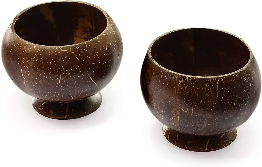 Reusable Natural Coconut Shell Cup / Organic Coconut Coffee Cup With ...