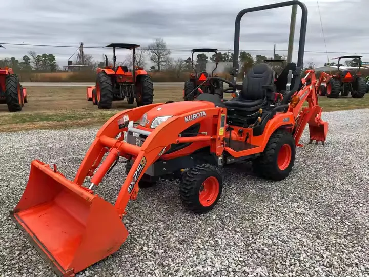 Used Kubota BX25D Tractor with Mower and Front Backhoe Loader