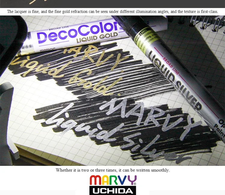 Marvy Uchida Opaque Color Paint Marker Pens - High Coverage