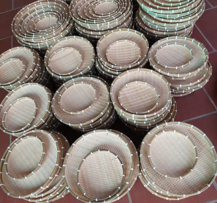 Natural Winnowing Basket - Handmade Eco-Friendly Tre Vietnam