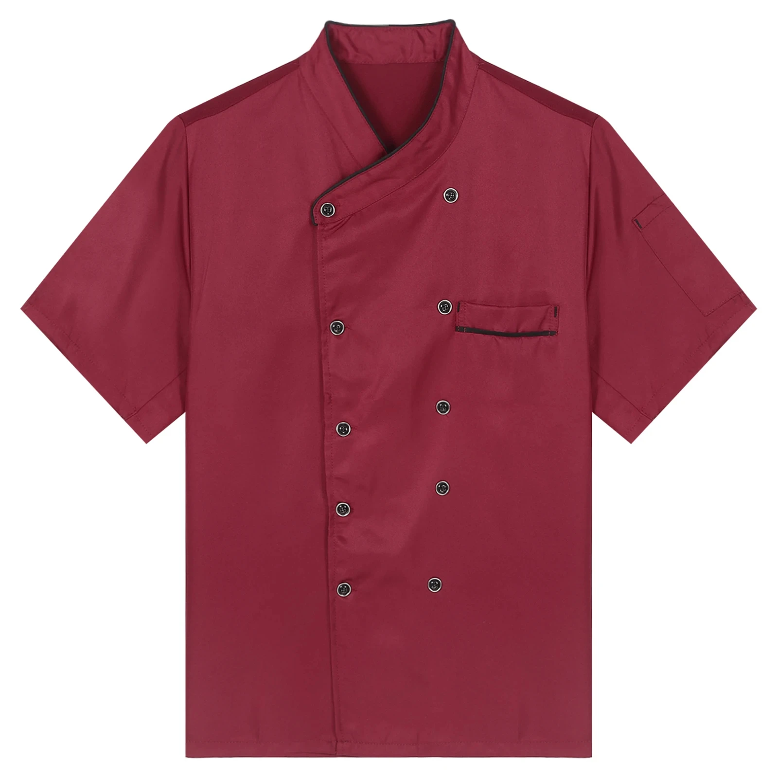 Women's Plus Size Stylish Overcoat Waterproof Chef Coat Cotton-Filled ...