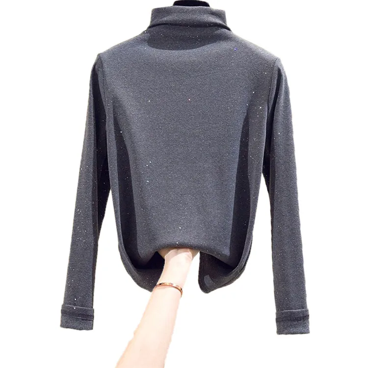 Custom Made High Quality Turtleneck Long Sleeve T Shirt Custom Logo ...
