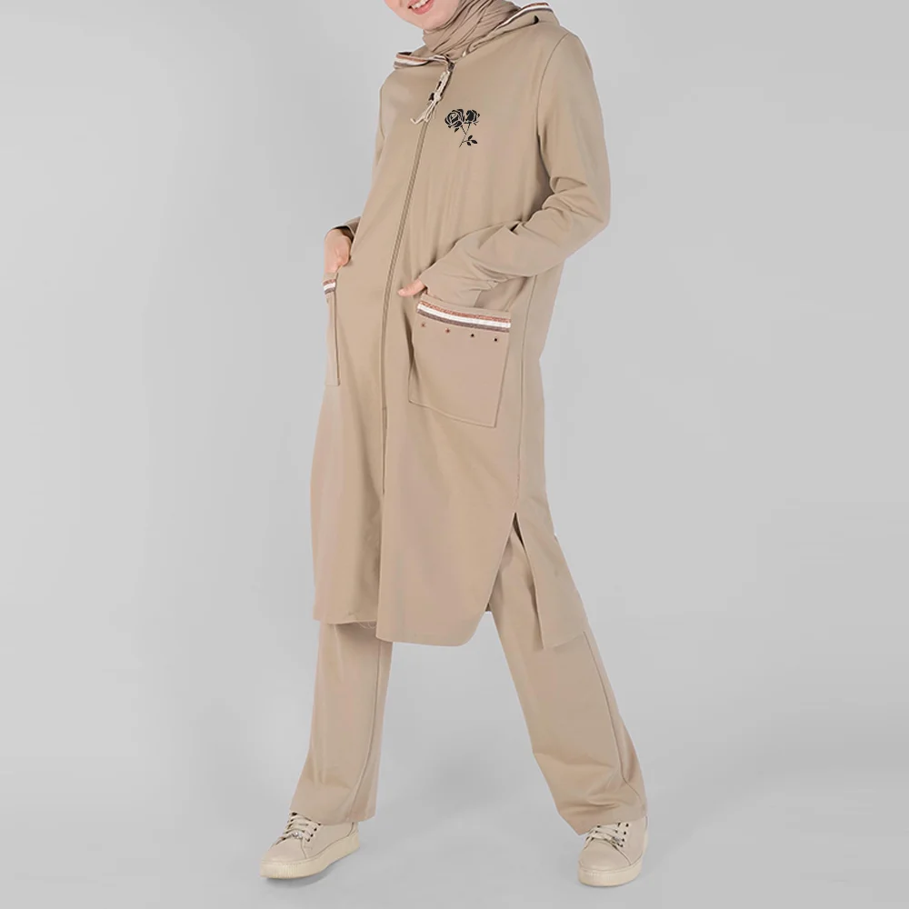 Wholesale Arabic Knitting Fabric Muslim Tracksuits Sweatsuit Ladies ...