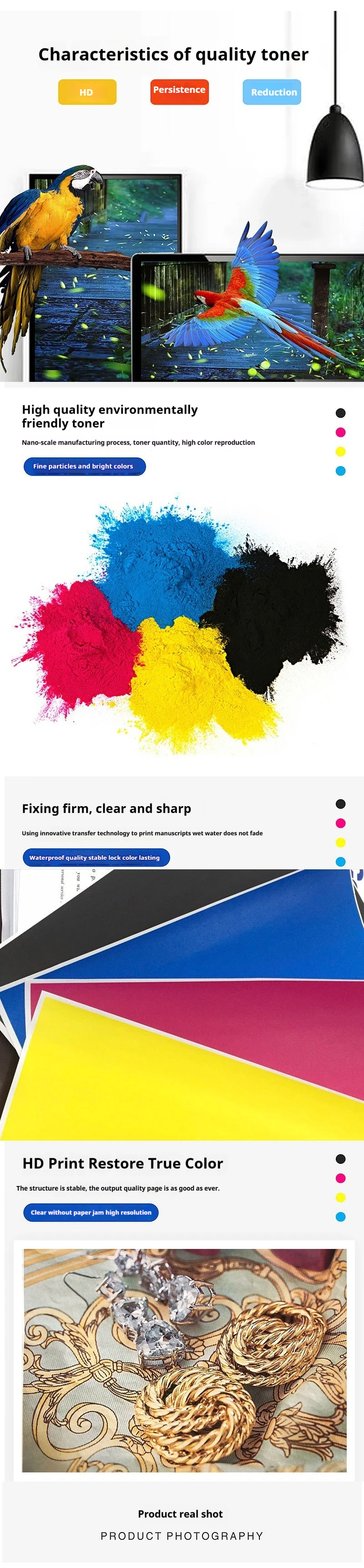 Laser Printer Toner Refill Powder Compatible for Canon Copier Printers ...