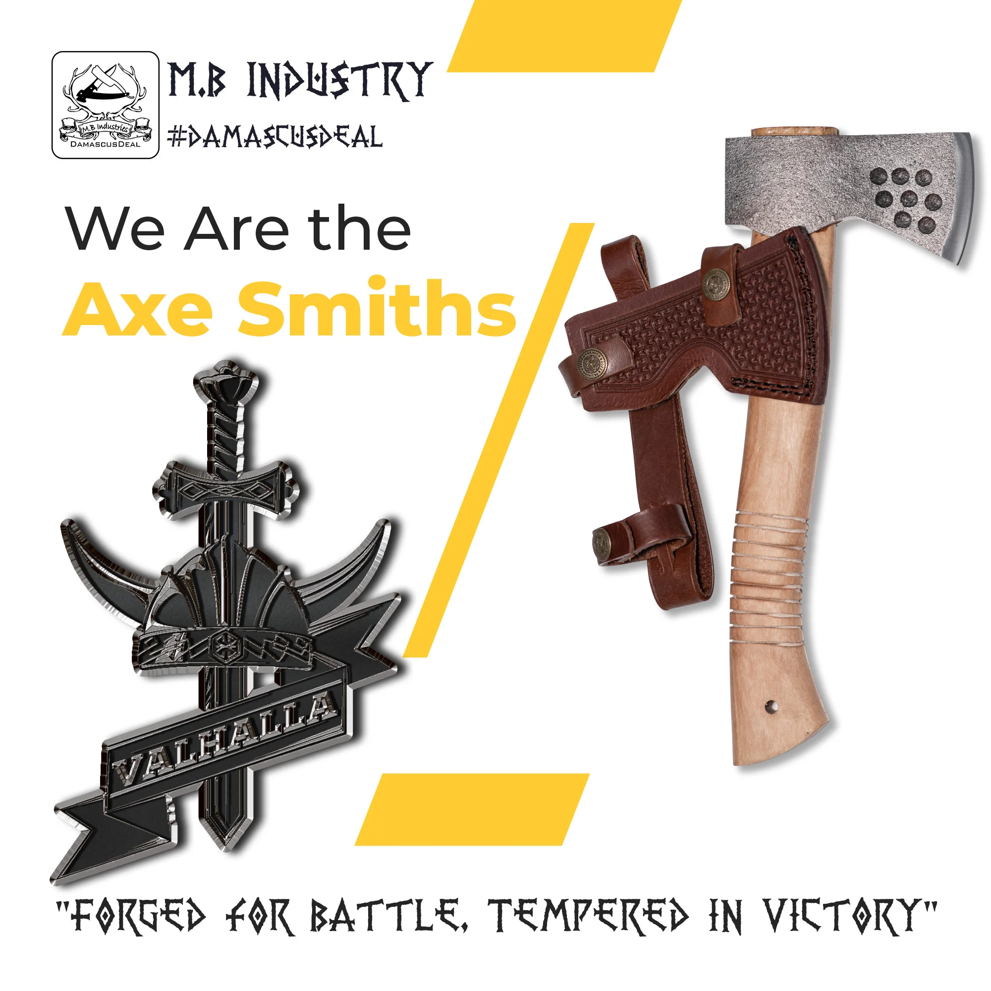 Laser Etched Tomahawk Axe - High Quality Viking Axe Head