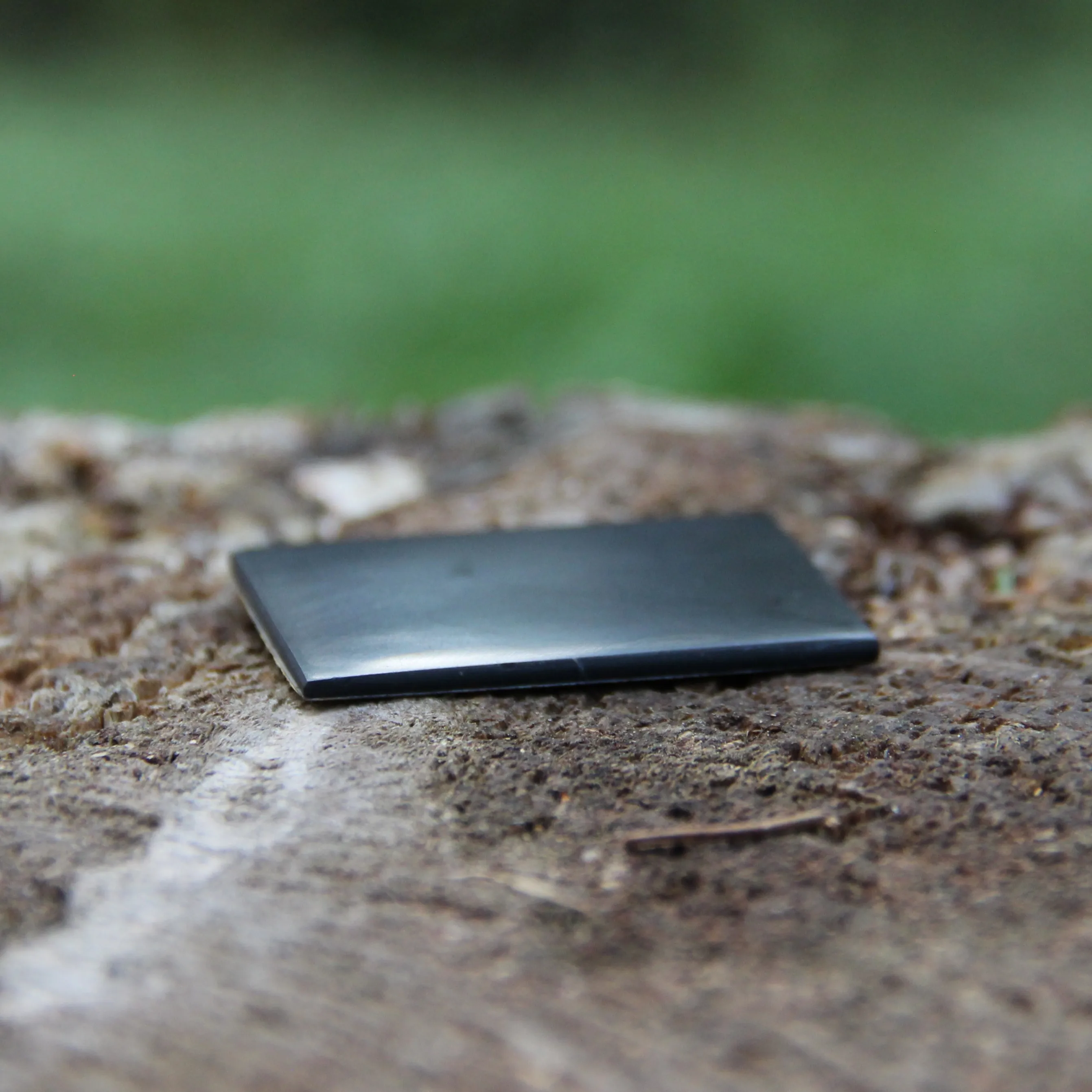Karelian Heritage Polished Shungite Rectangular Sticker Emf Protection ...