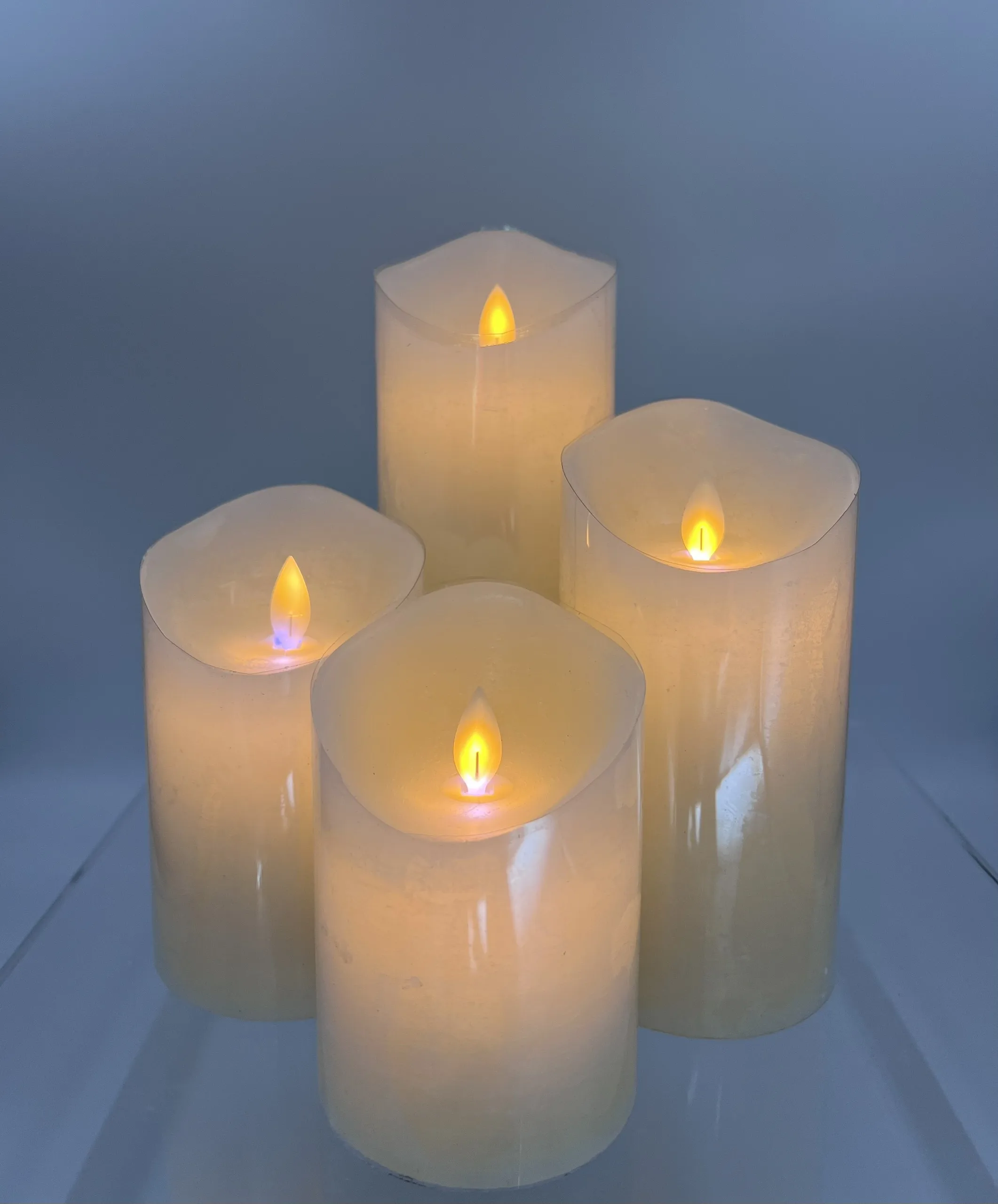 Shell-shaped Decorative Motifs - Flameless Led Candle Paraffin Wax ...