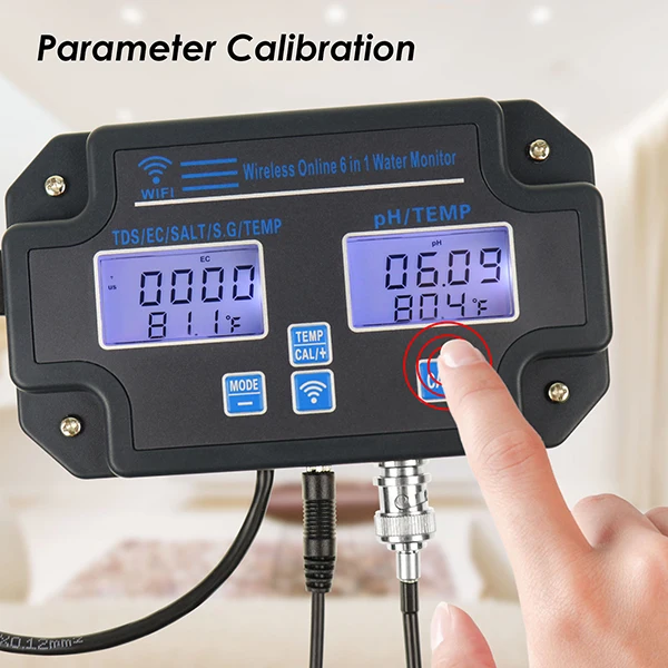 6-in-1 Smart Water Quality Meter - Precision & Monitoring