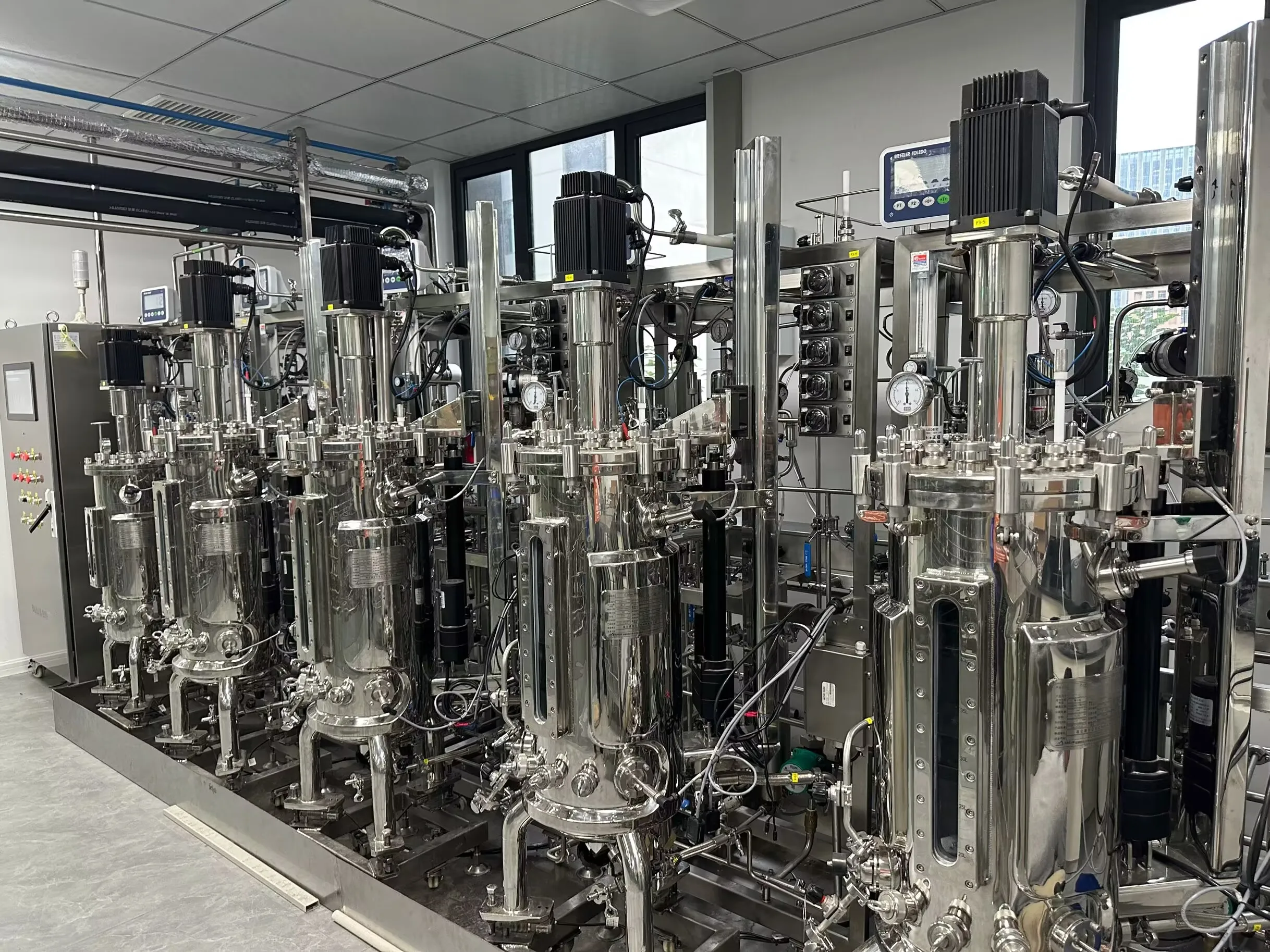 100l Stainless Steel Fermenter Continuous Stirred tank Bioreactors ...