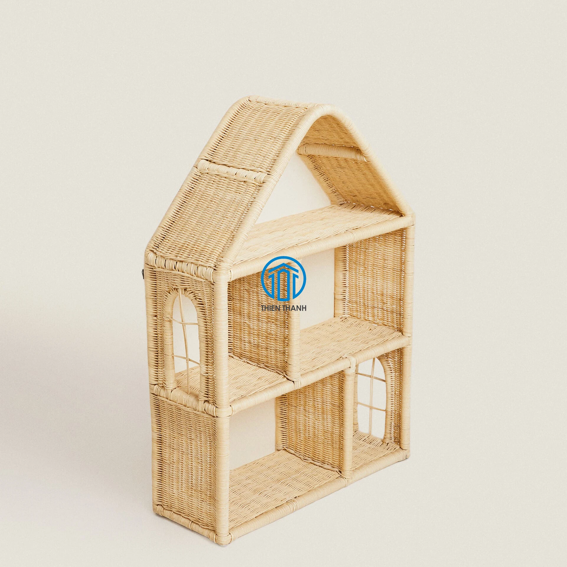 Wholesale Natural Rattan Woven Bookcase Rattan Bookcase Decorative ...