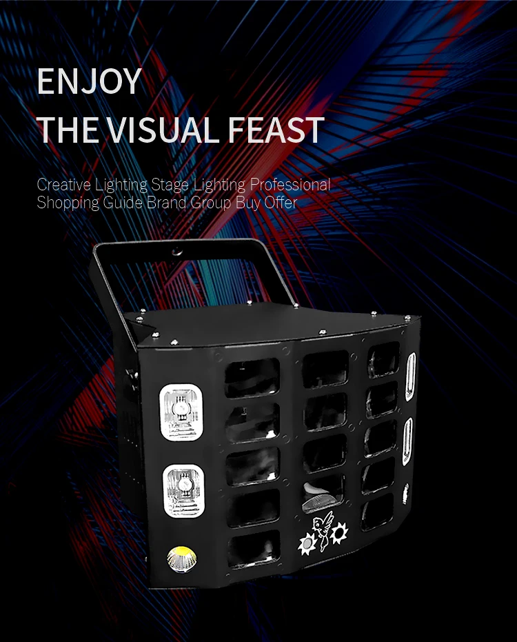 Dmx Light Effect With Rg Laser,Rotating Led Derby,Stroboscope And Ir ...