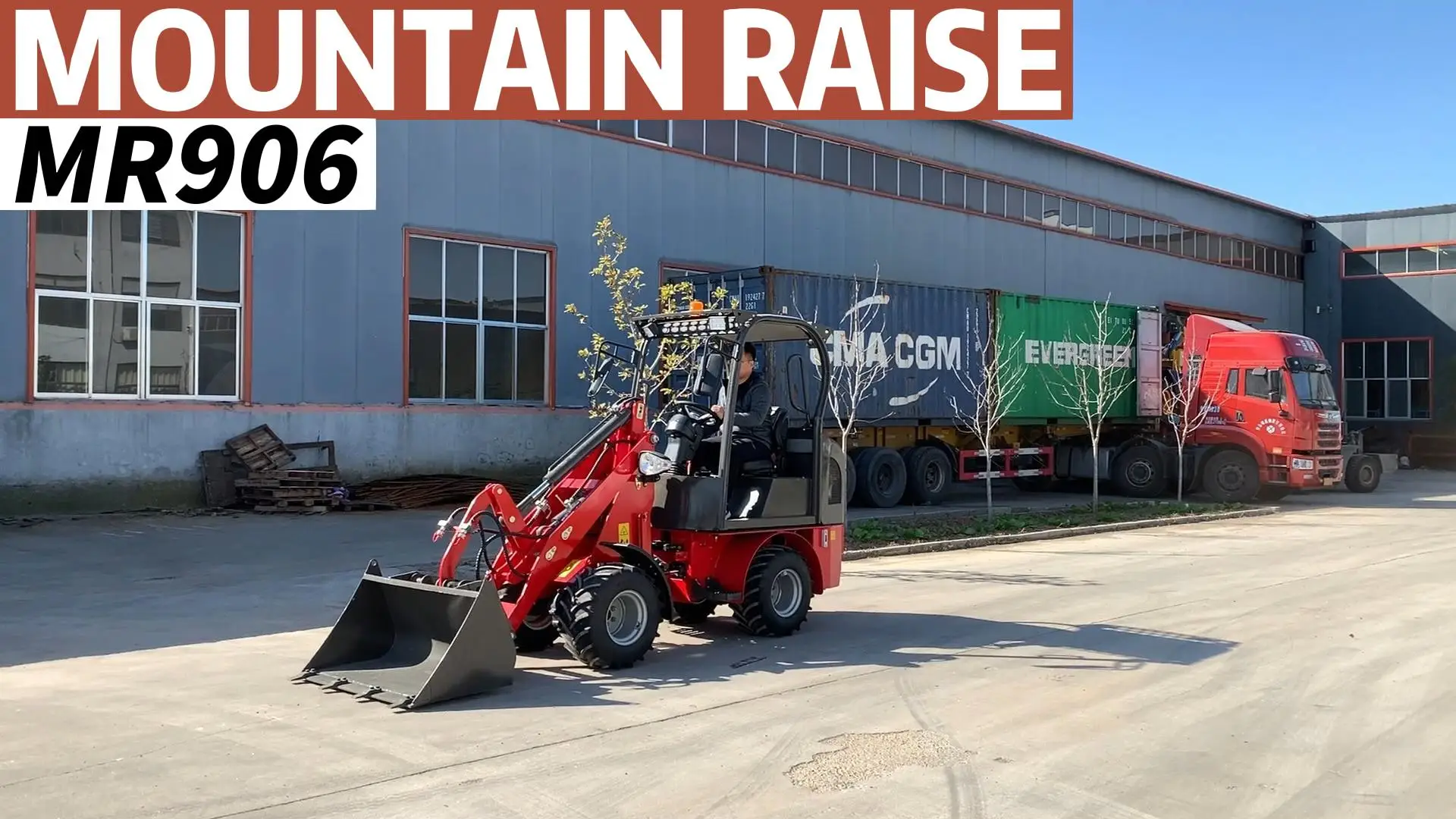 600kg Mini Chinese New Loaders Hydrostatic Hydraulic Control Mini Front ...