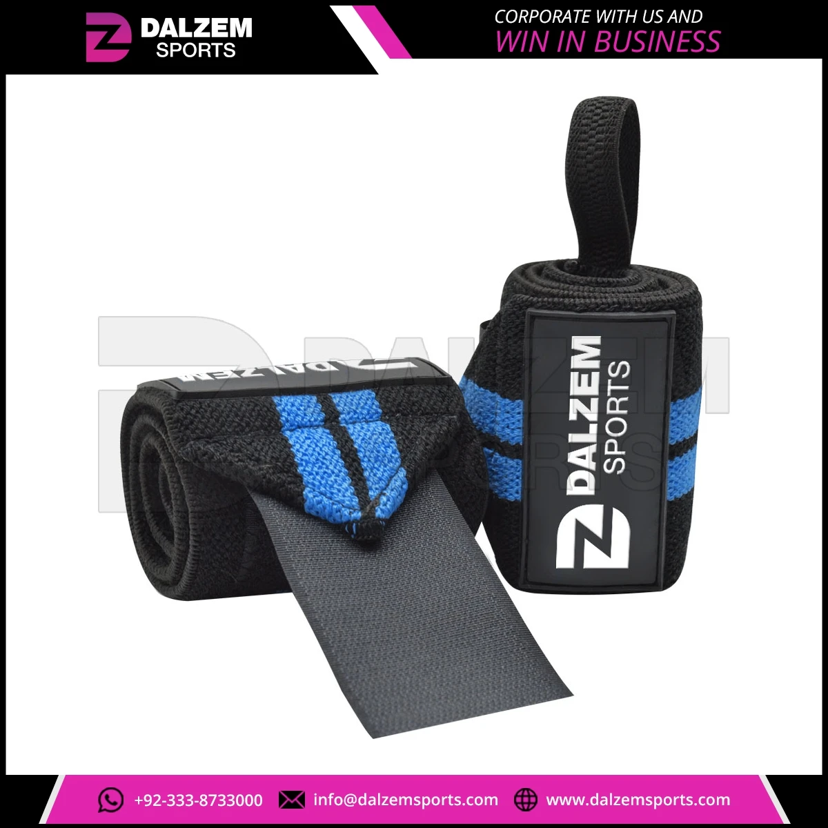 Custom Heavy-Duty Cotton Wrist Wraps Unisex Durable Lifting Support for ...