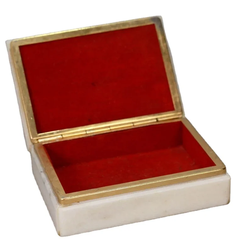 Rectangular White Marble Cigar box, white onyx rectangular cigarette ...