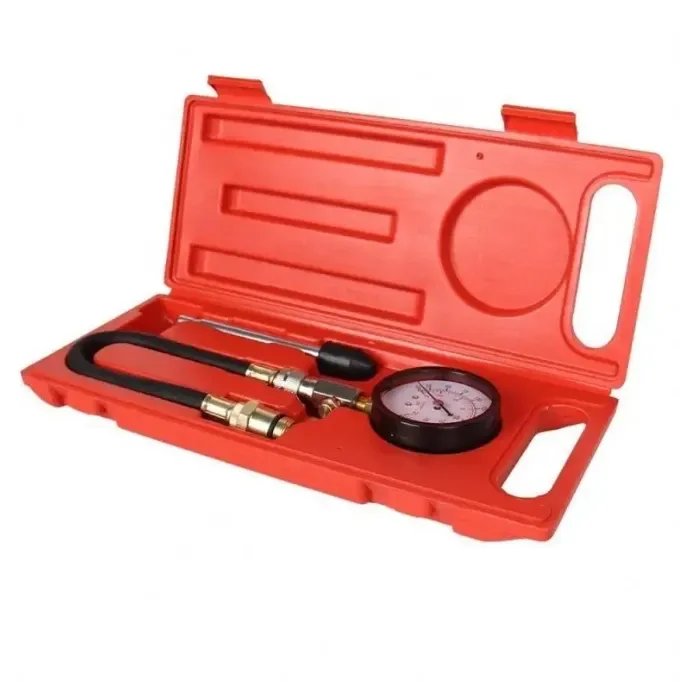 Professional Petrol Engine Compression Tester Kit Fuel Cylinder ...