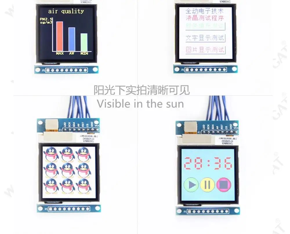 1.6 Inch OLED Display Module - TFT IPS OLED Transflective