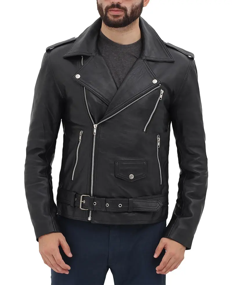 Vintage Oversized Straight Jacket Ladies Leather Jacket Black Style ...
