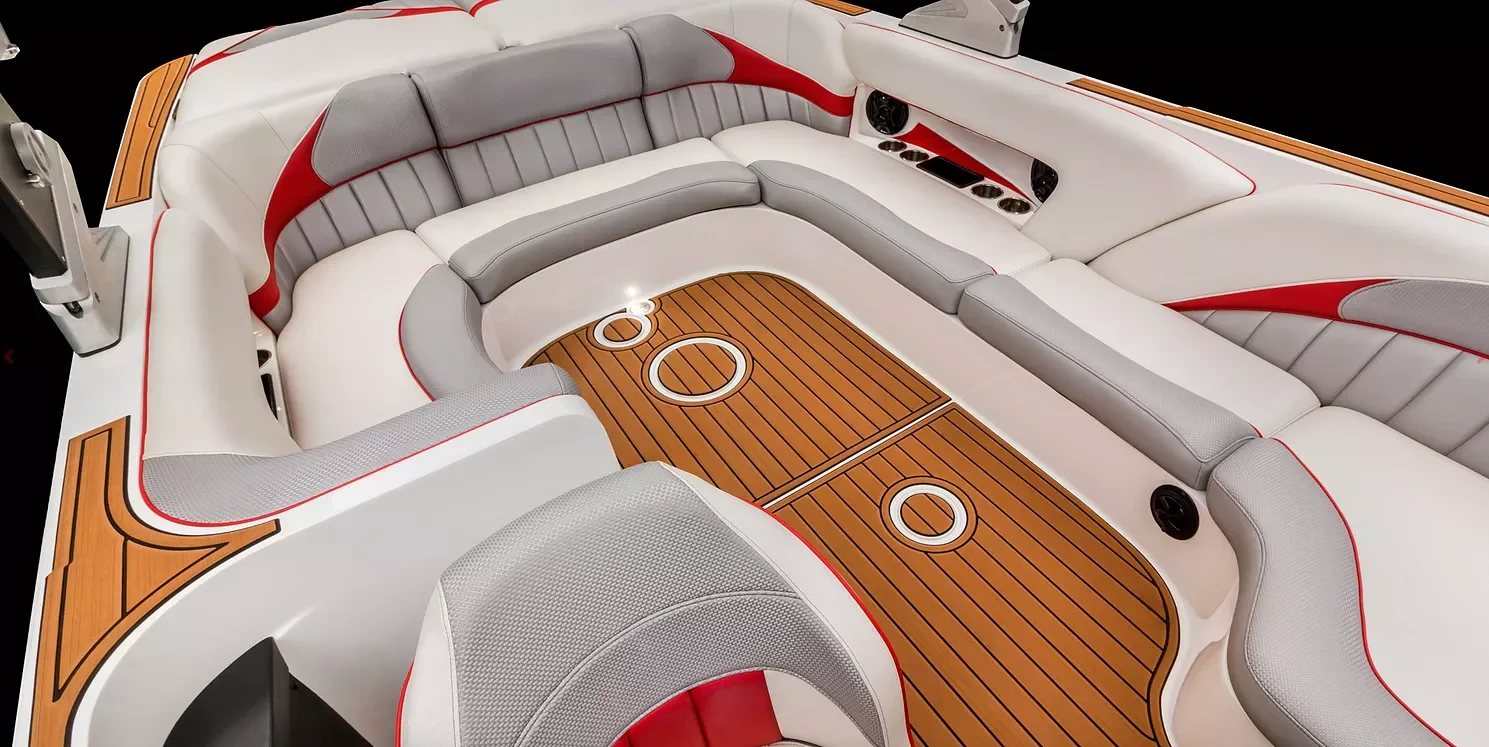 Komin EVA Synthetic Teak Groove Brushed Marine Boat Deck Mats