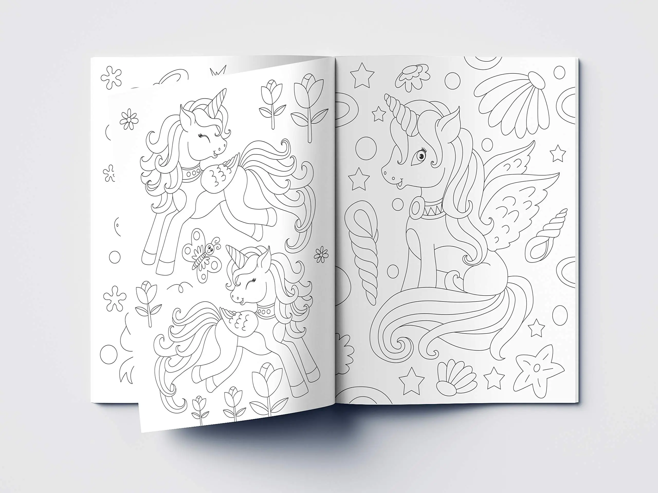 Unicorn Colouring Book Fun Activity Colouring Paperback Book For ...