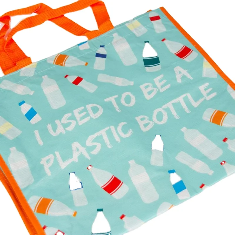 Customized Matte Laminated Custom Design Rpet Recycling Large ...