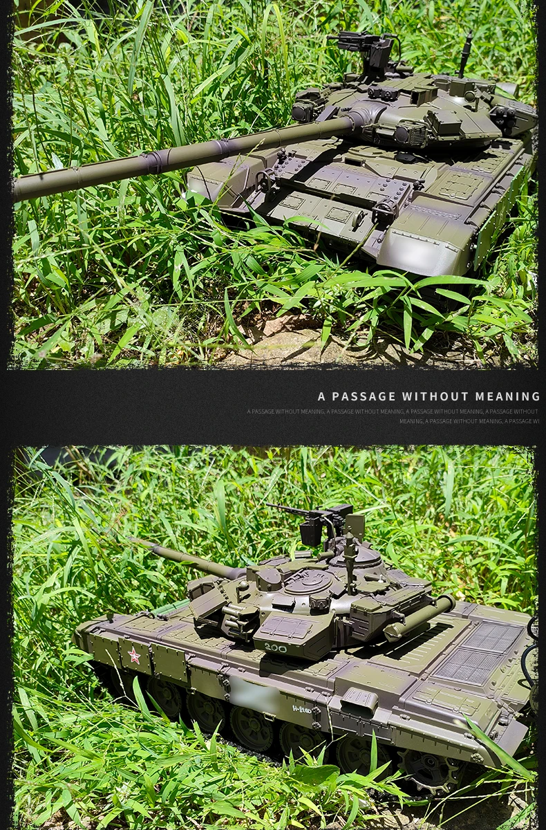 Henglong 3938-1 Pro 1/16 Russian T90 Military Battle Rc Tank 2.4ghz Ir ...