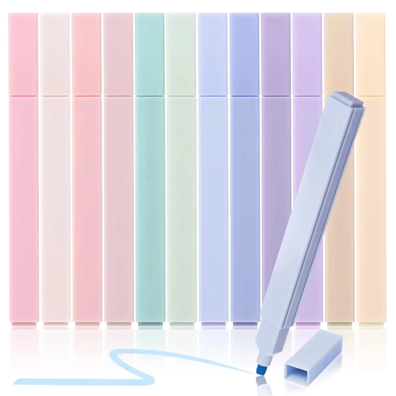 Wholesale Custom Cute Multicolor Marker Multi Colored Highlighters Pen ...