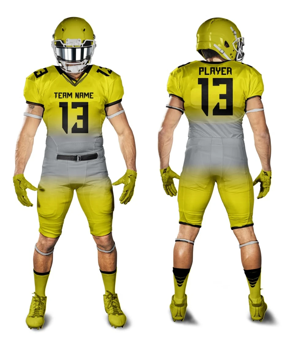 Sublimated Men American Football Uniforms Customized Logo,Printed High ...