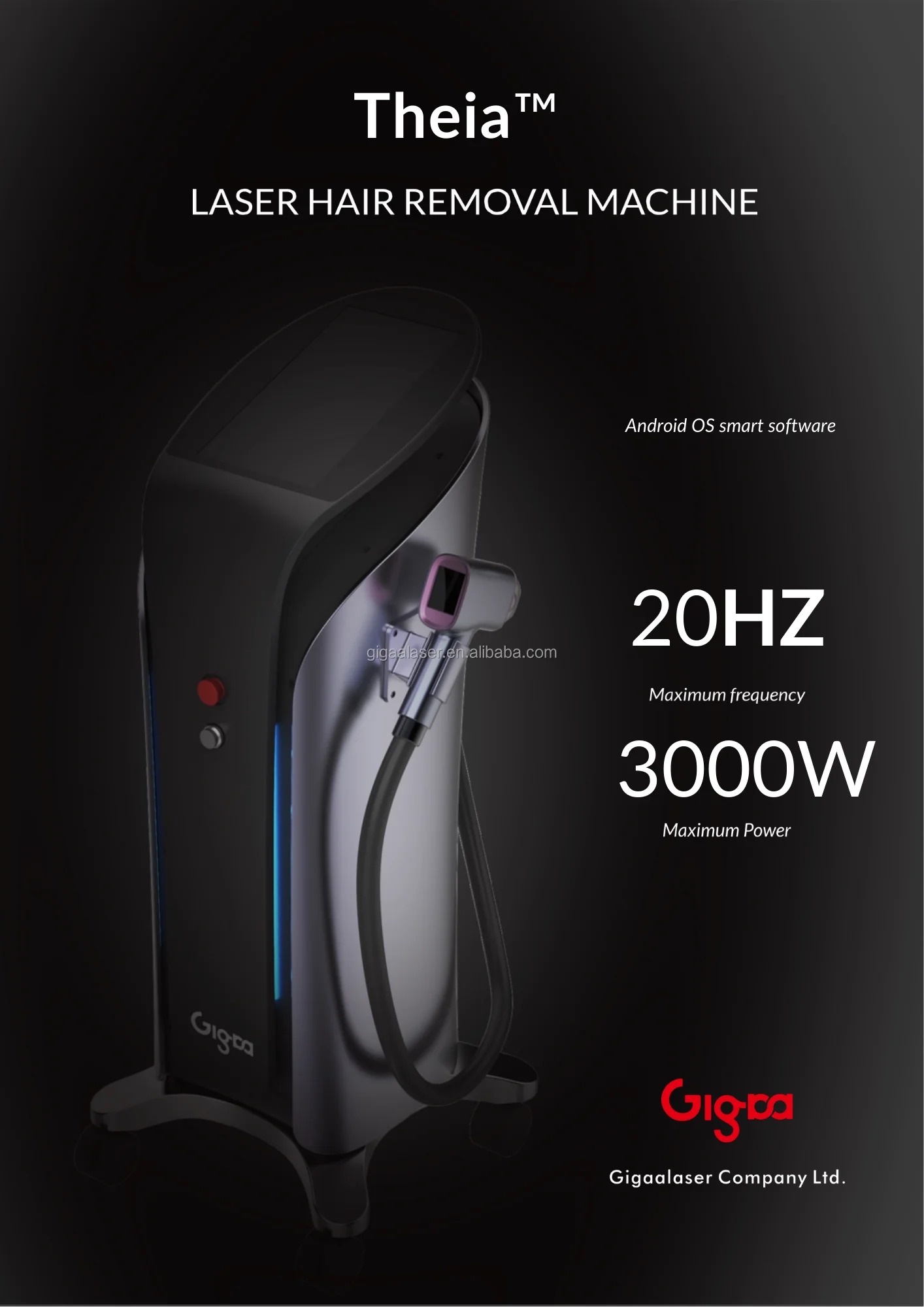 GIGAA Laser Hair Removal Machine - 3 In1 Triple Waves Diode