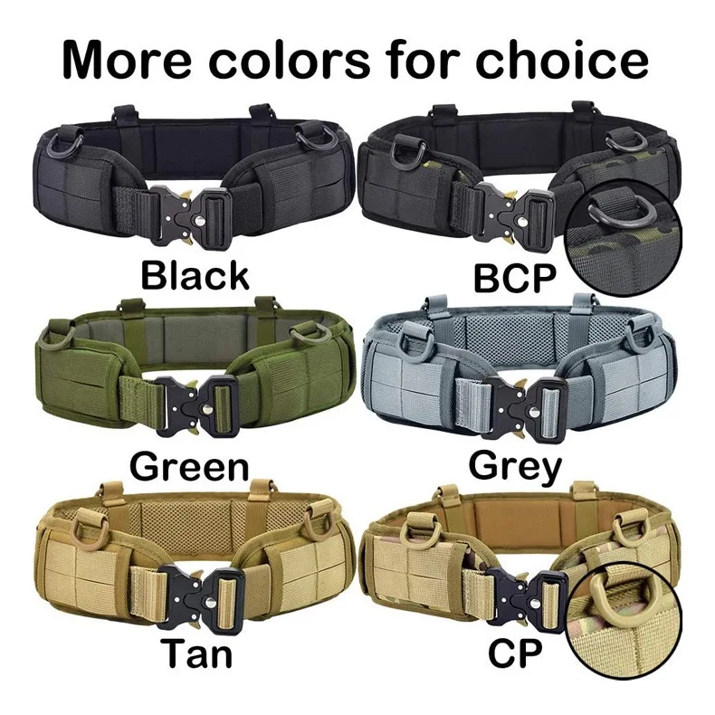 Multi-functional Molle Tactical Belt Molle Waist Padded Belts With ...