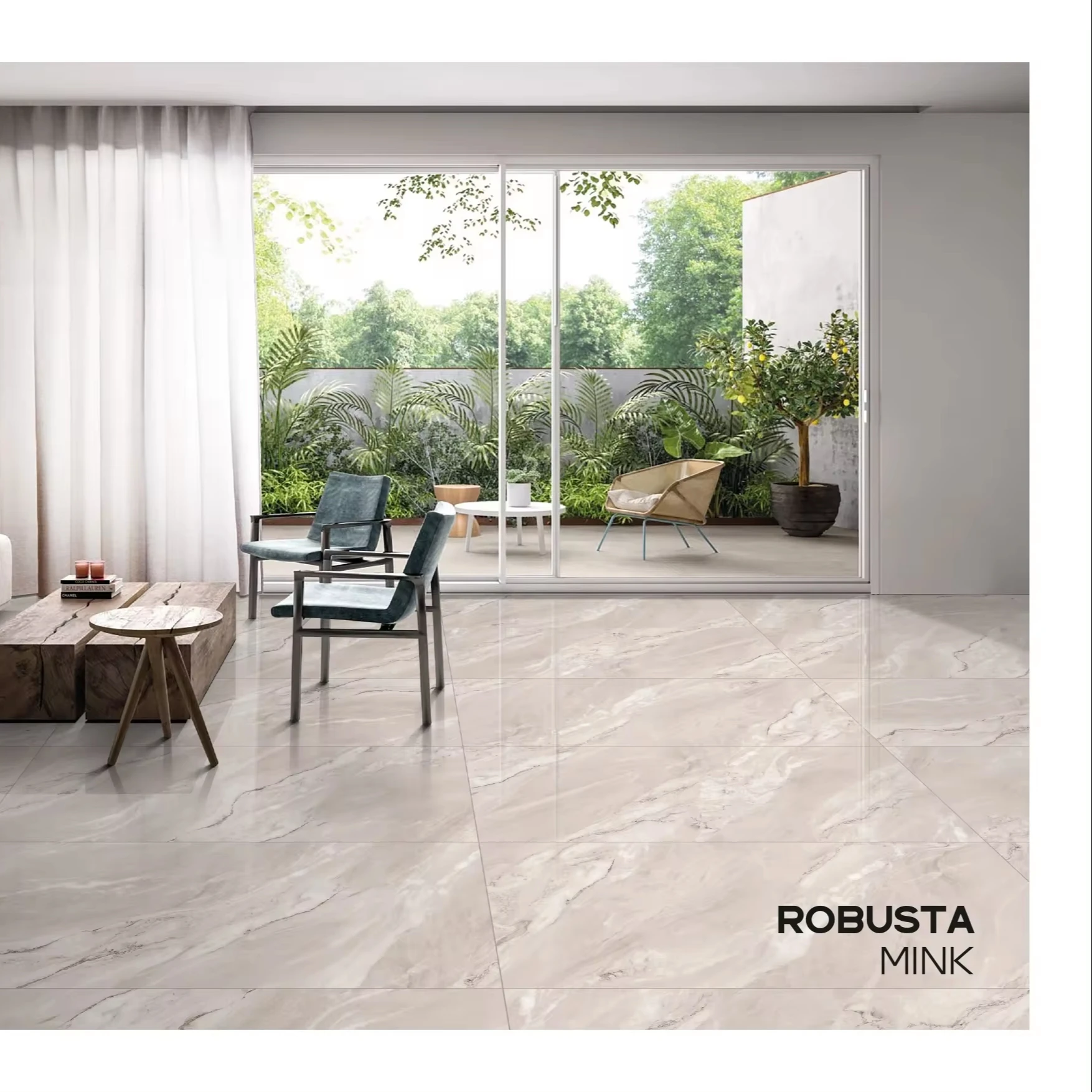 600x1200mm Italian Design Glazed Porcelain Tiles Robusta Mink - Buy ...