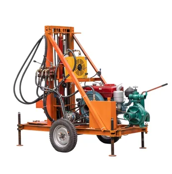 Crawler Mounted Telescoping Mast Drilling Rig Pole Hole Surface Dth ...