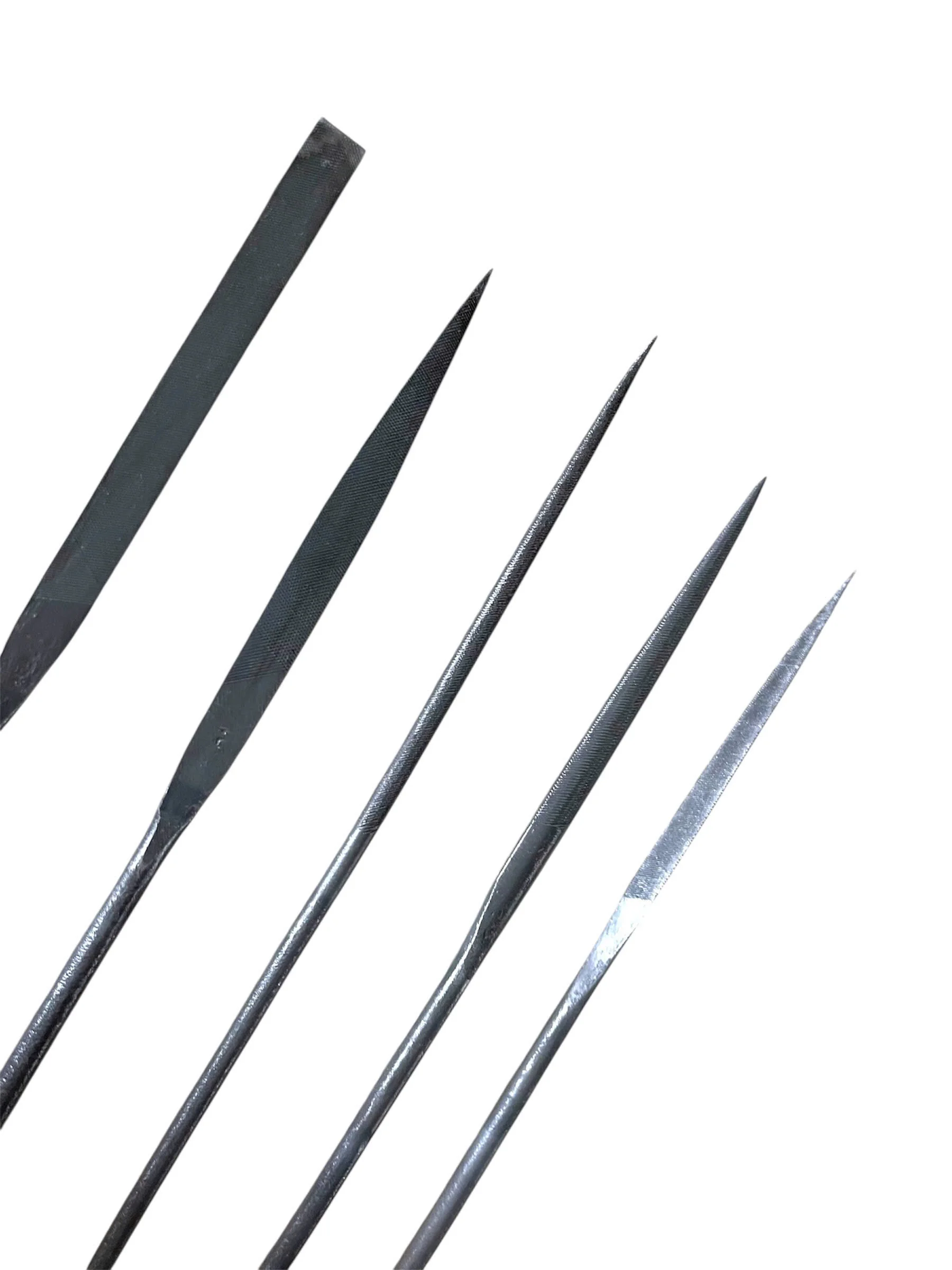Set of Strong 180mm DIY Grade Steel Files 5 Types for Jewelry Making ...