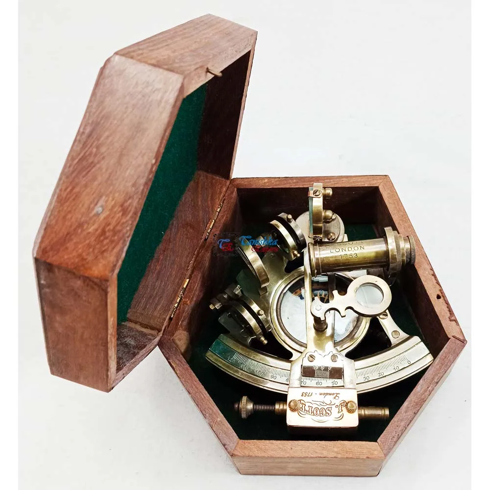 Maritime Nautical Working Sextant Navigational J.scott London 1753