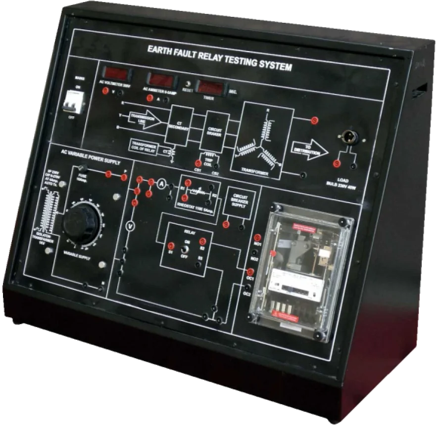 Earth Fault Relay Testing System- Electrical lab Educational Trainer ...