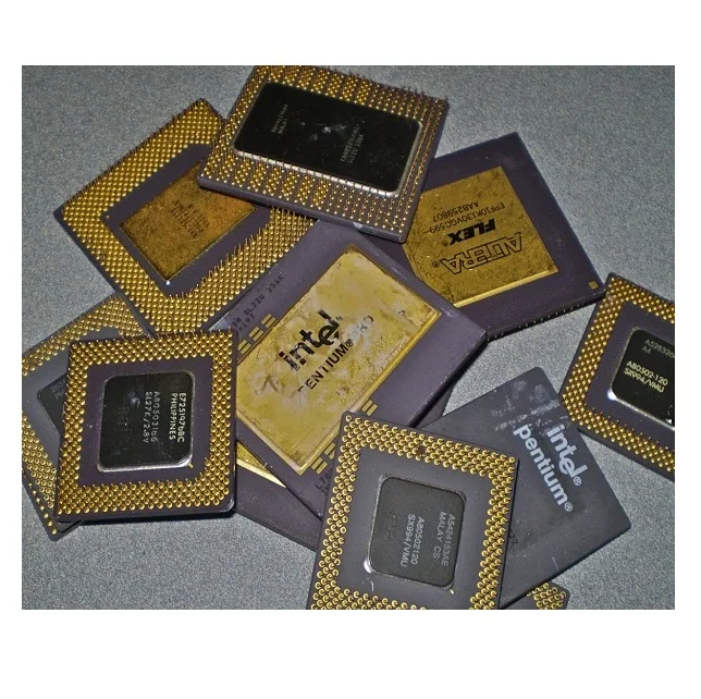 Ceramic CPU Scrap with Gold Pins/ / Processors Scrap/Intel Pentium Pro ...
