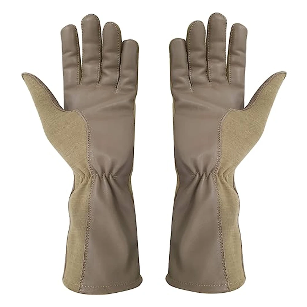 Flight Gloves Nomex For Aire Force Safety Leather Pilot Gloves Guantes ...