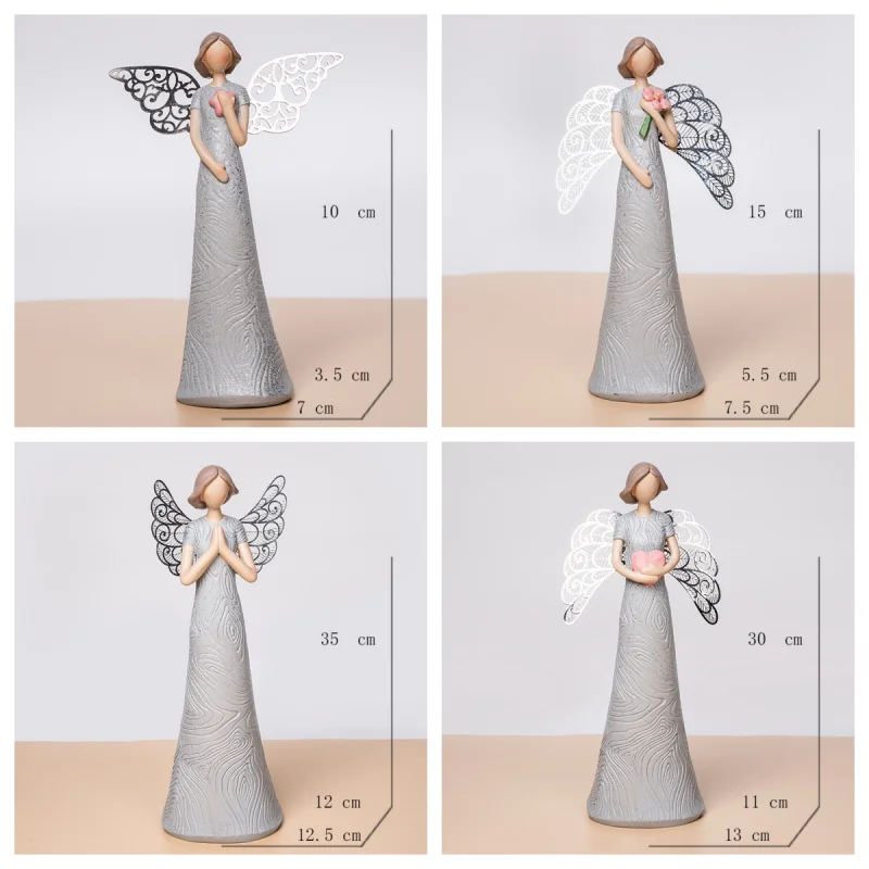 Angel Figurine Guardian Angel Sculptures Remembrance Home Decor ...
