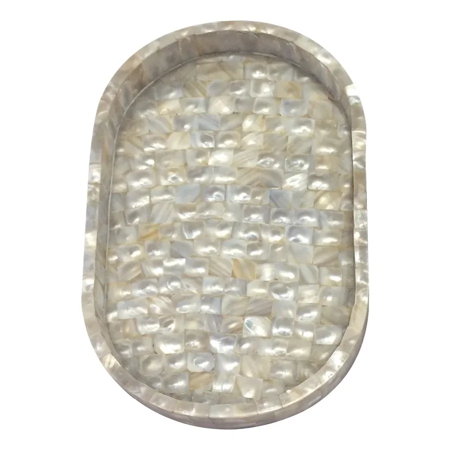 Rattan Tray With Mother Of Pearl Made In India In Wholesale Price From ...