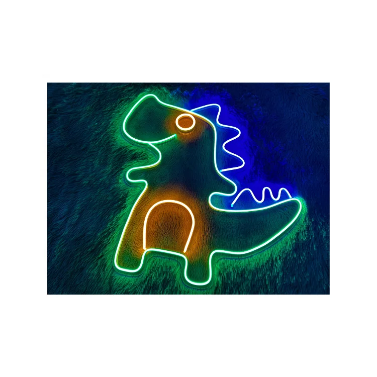 Godzilla Neon Lights Sign Custom Anime Neon Design In The Room For ...