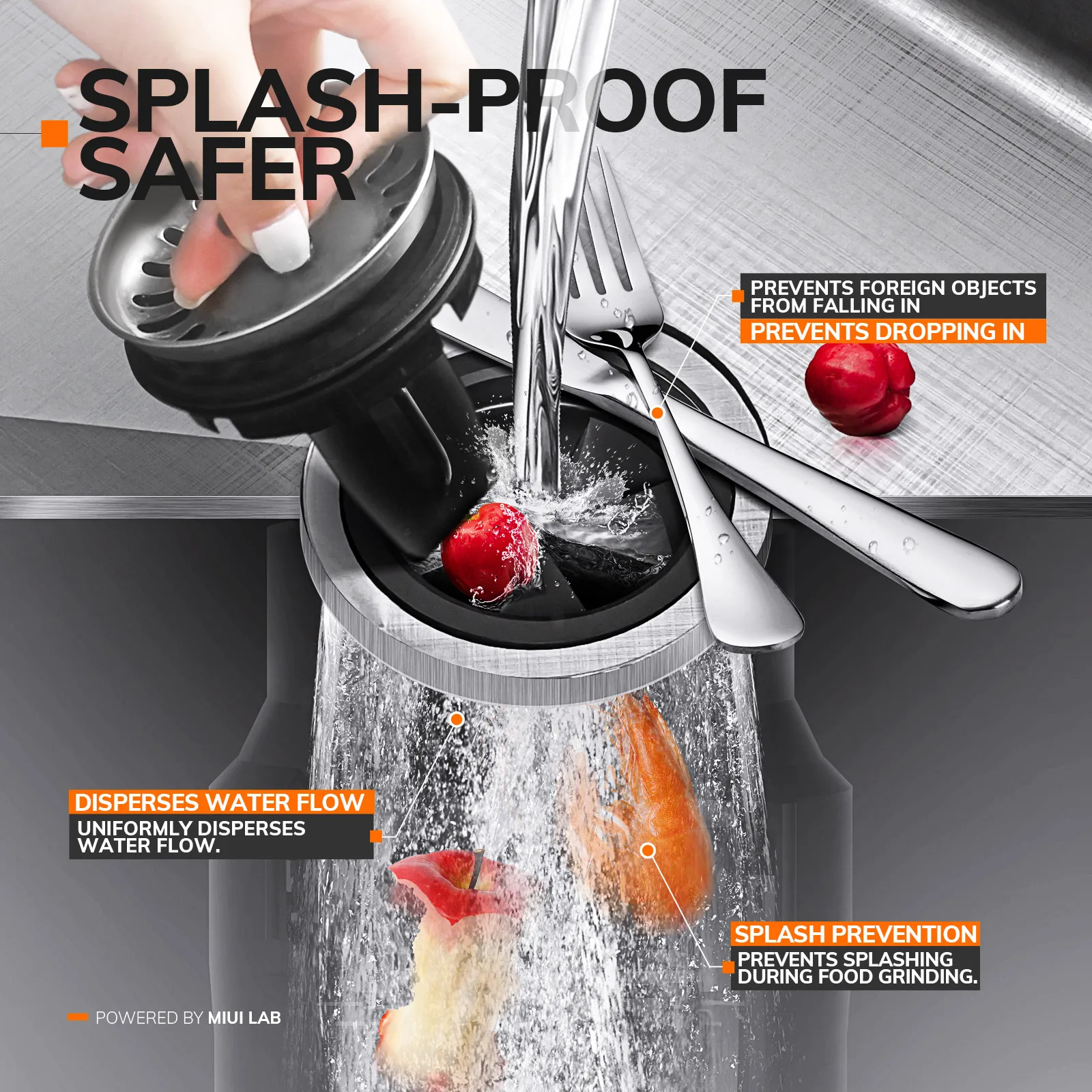 Quiet Food Waste Disposer - Efficient & Easy Install