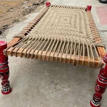 Modern Luxury Antique Royal Bed Room Wooden Indian Desi Khaat Bed ...