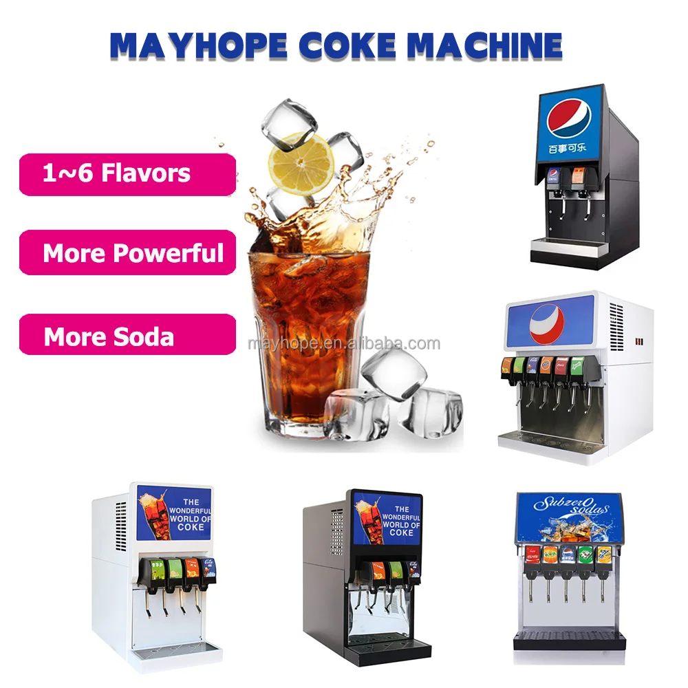 4 Flavors Coca Cola Vending Machine - Pepsi Cola Post Mix