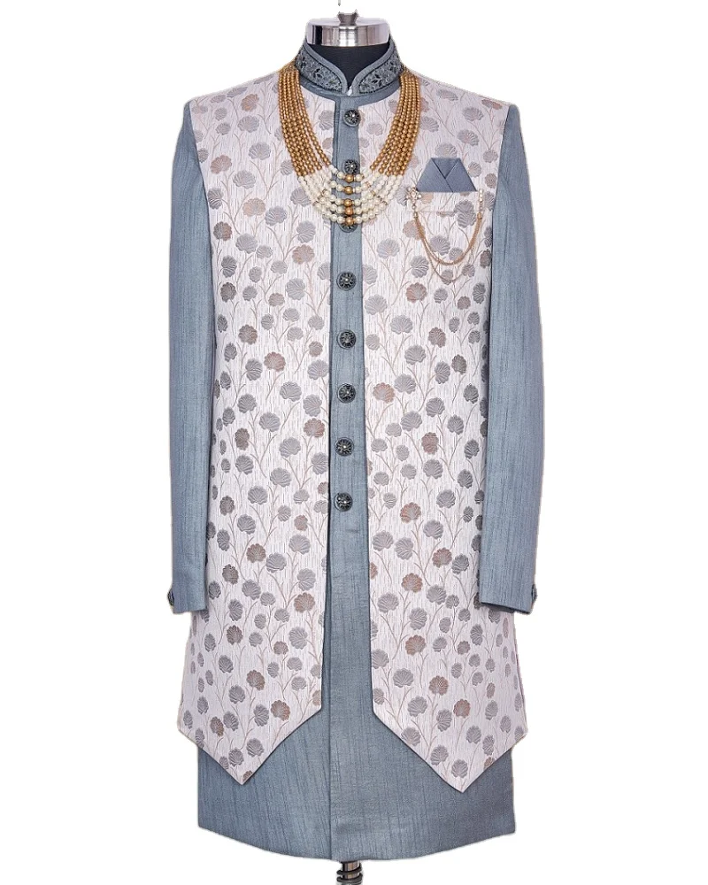 Designer Embroidered Indian Sherwani Groom Wedding Sherwanis Mens ...